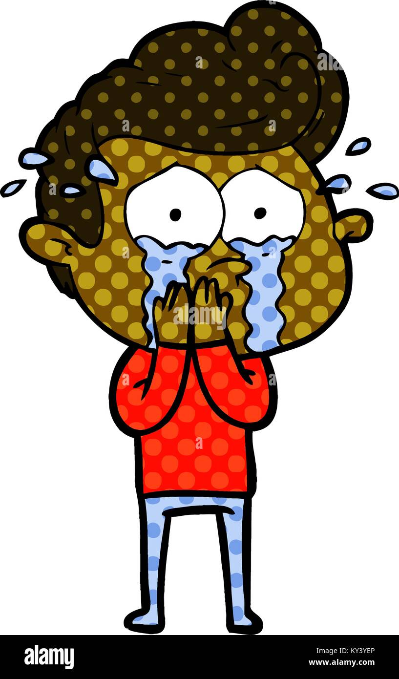 concerned crying man Stock Vector Image & Art - Alamy