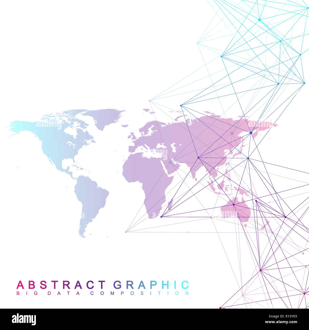 Big data complex world globe. Graphic abstract background communication ...