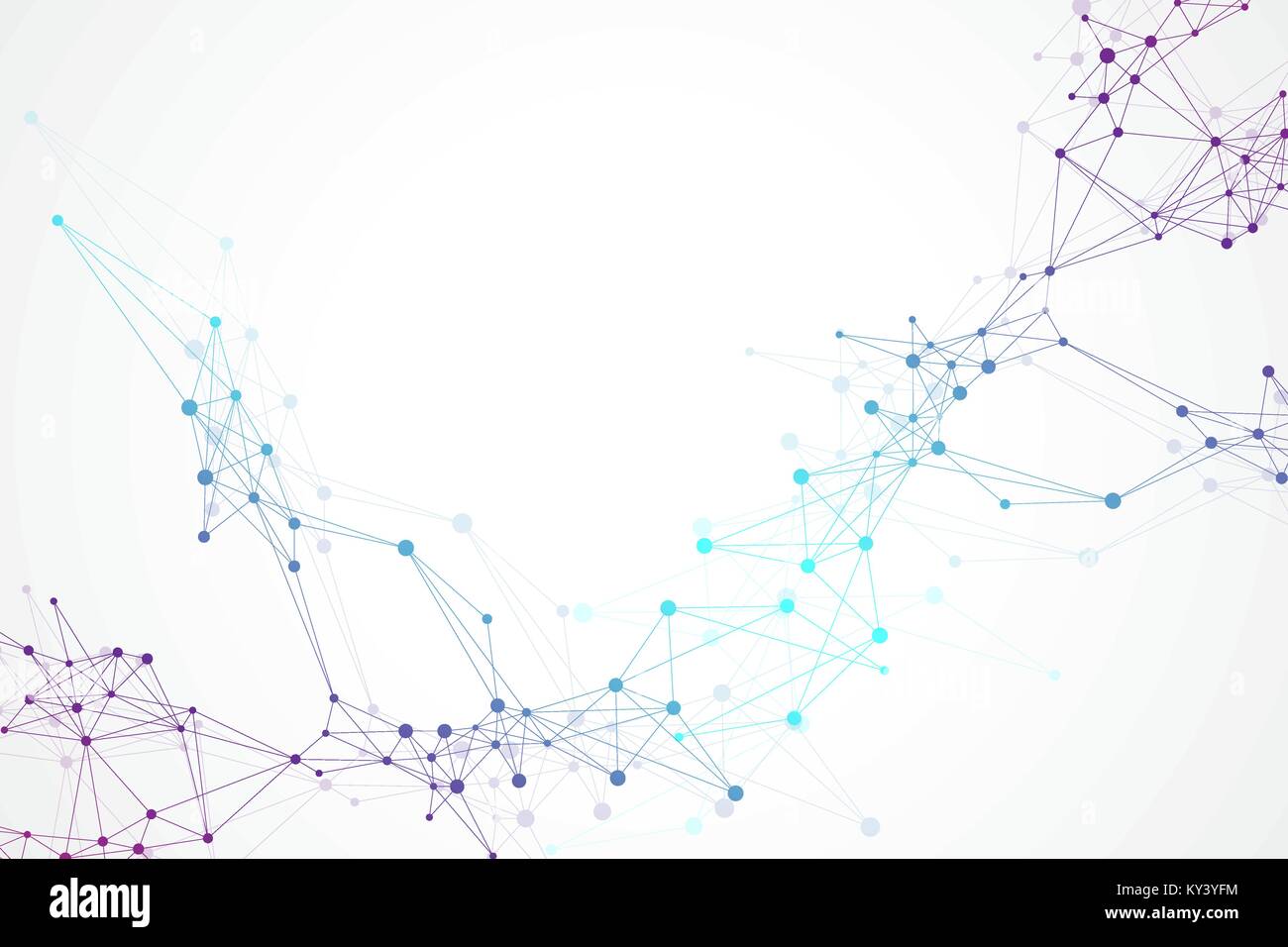 Structure molecule and communication. Dna, atom, neurons. Scientific ...