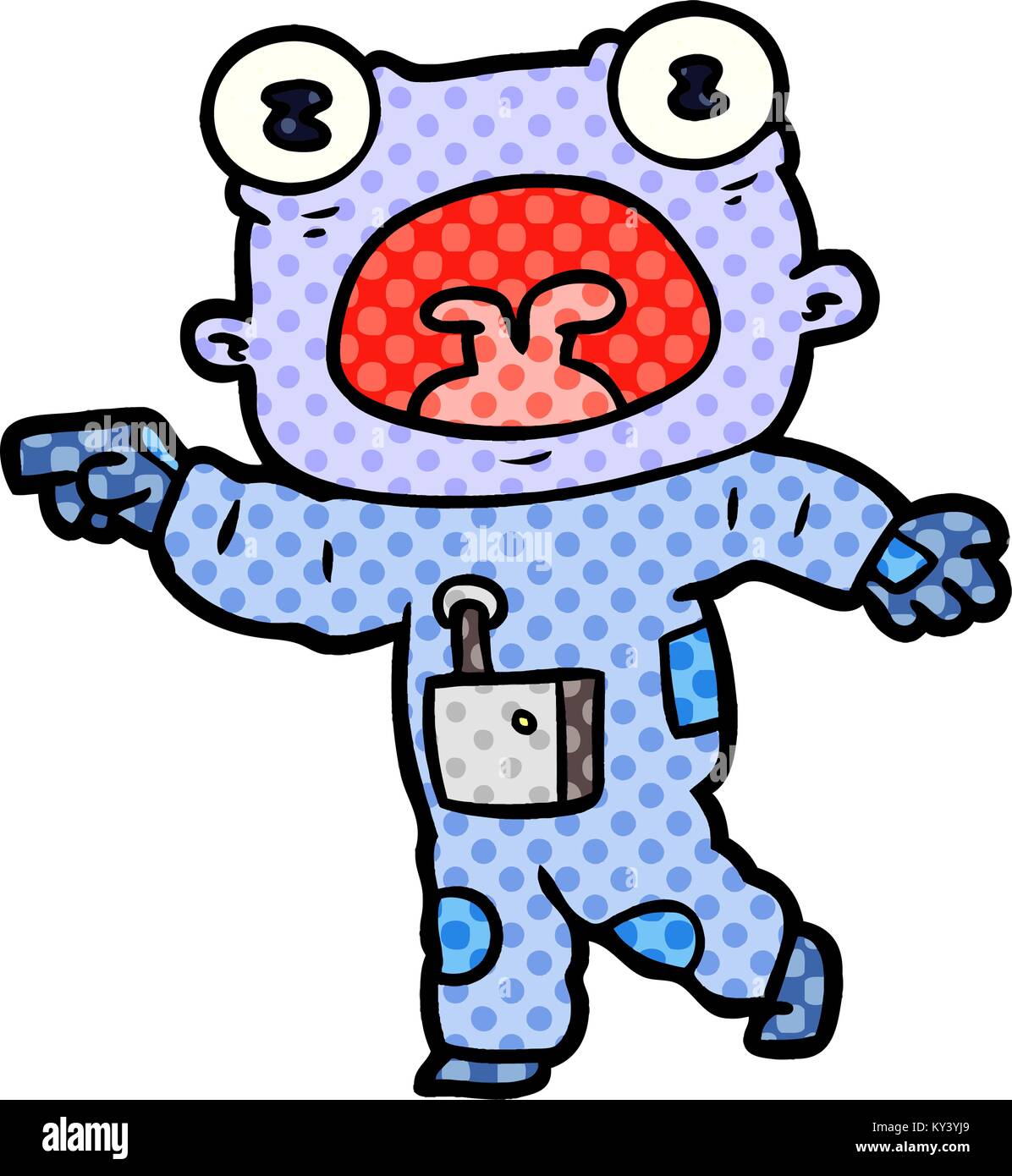 cartoon weird alien communicating Stock Vector Image & Art - Alamy