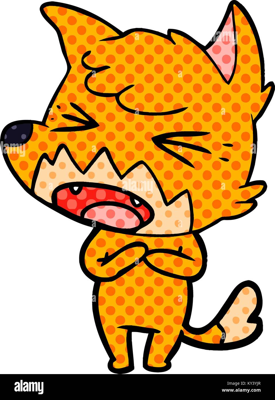 angry cartoon fox Stock Vector Image & Art - Alamy