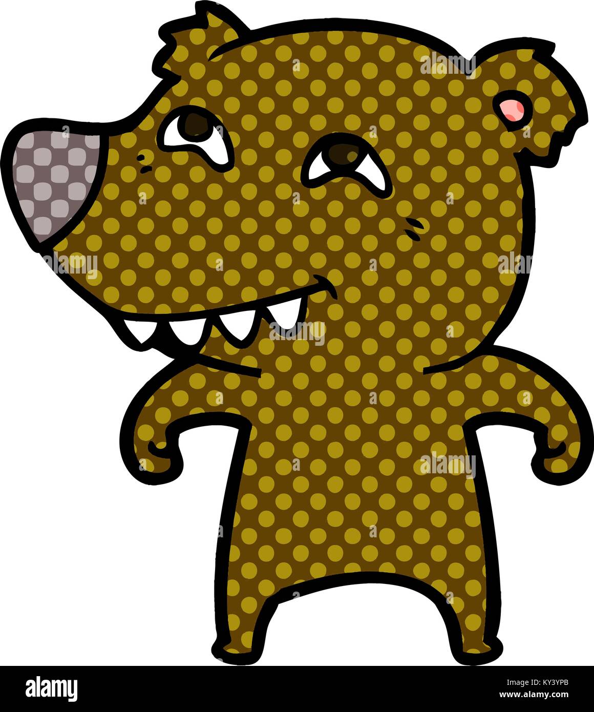cartoon bear showing teeth Stock Vector Image & Art - Alamy