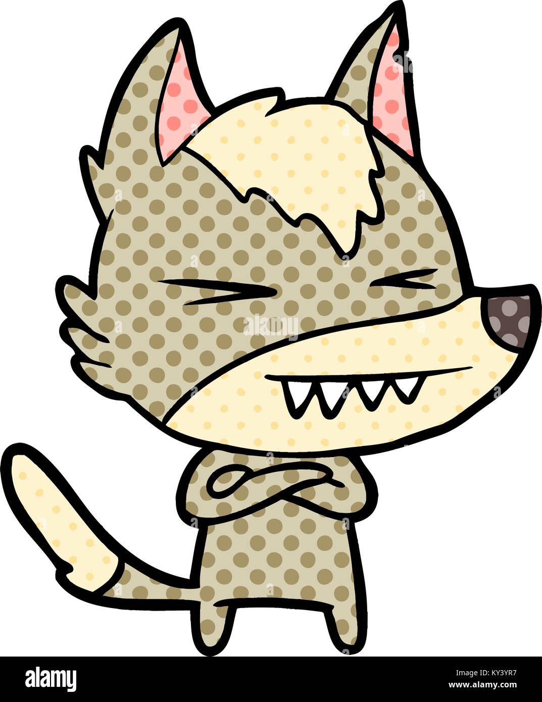 angry wolf cartoon Stock Vector Image & Art - Alamy