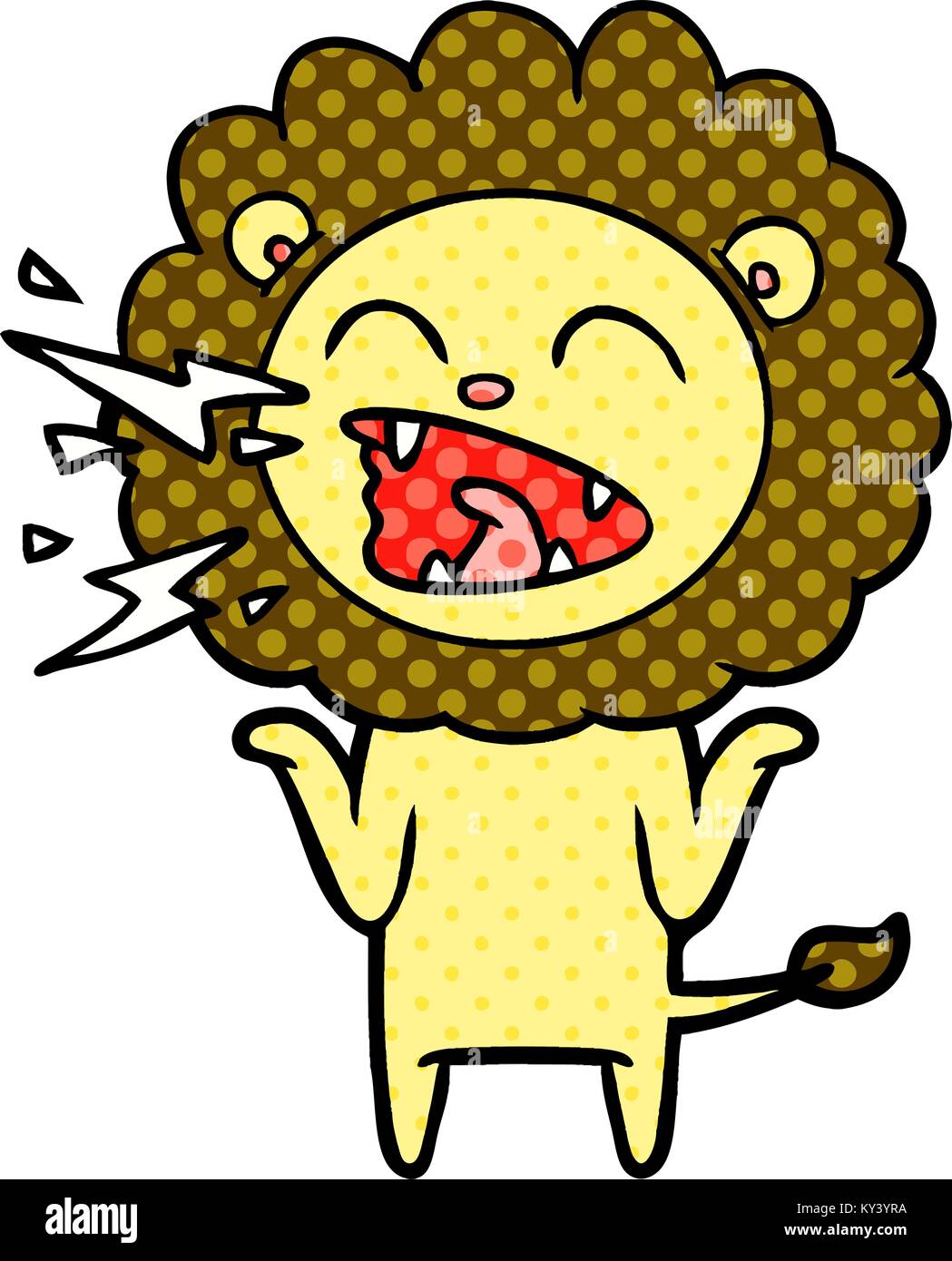 cartoon roaring lion Stock Vector Image & Art - Alamy