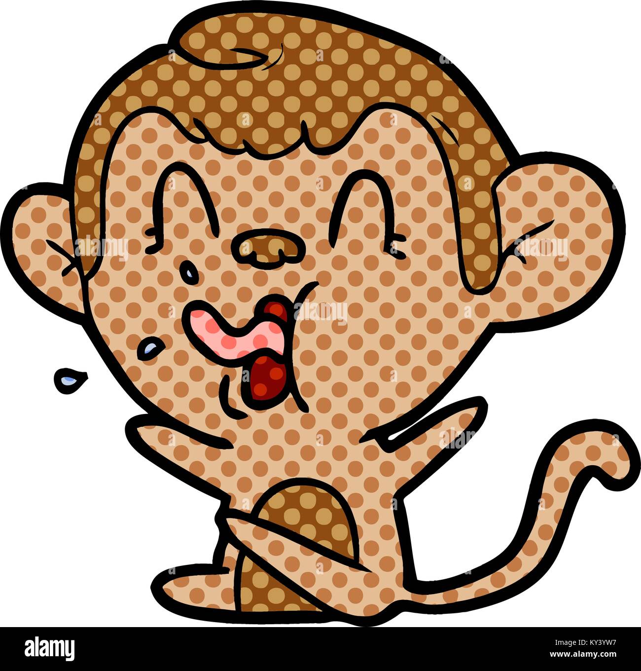 crazy cartoon monkey Stock Vector Image & Art - Alamy
