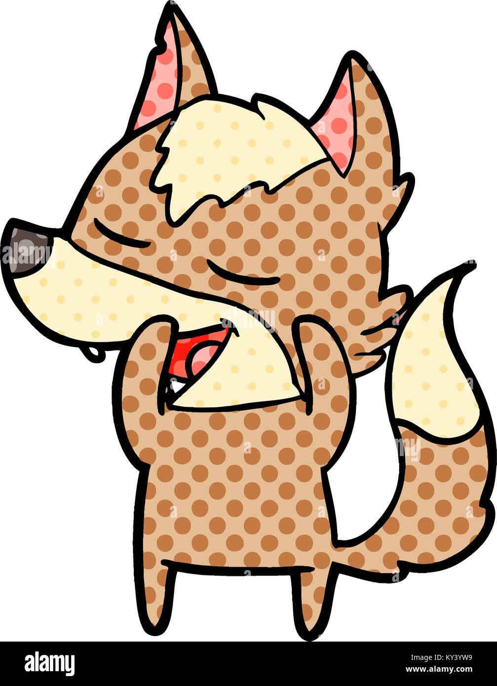 cartoon wolf laughing Stock Vector Image & Art - Alamy