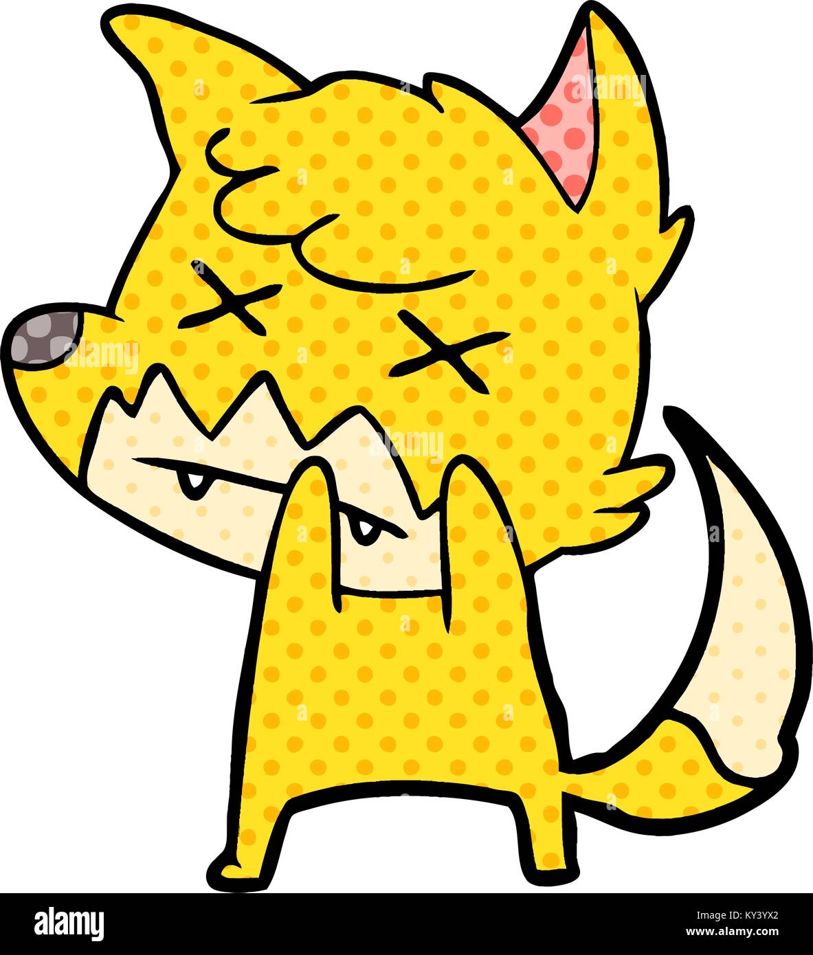 cartoon dead fox Stock Vector Image & Art - Alamy