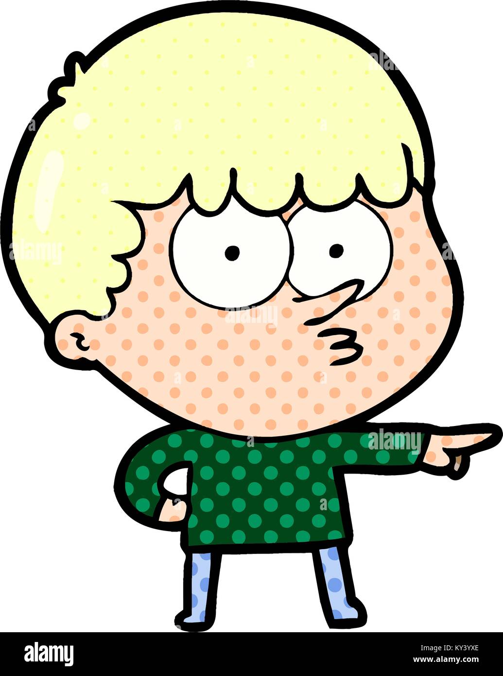 cartoon pointing boy Stock Vector Image & Art - Alamy