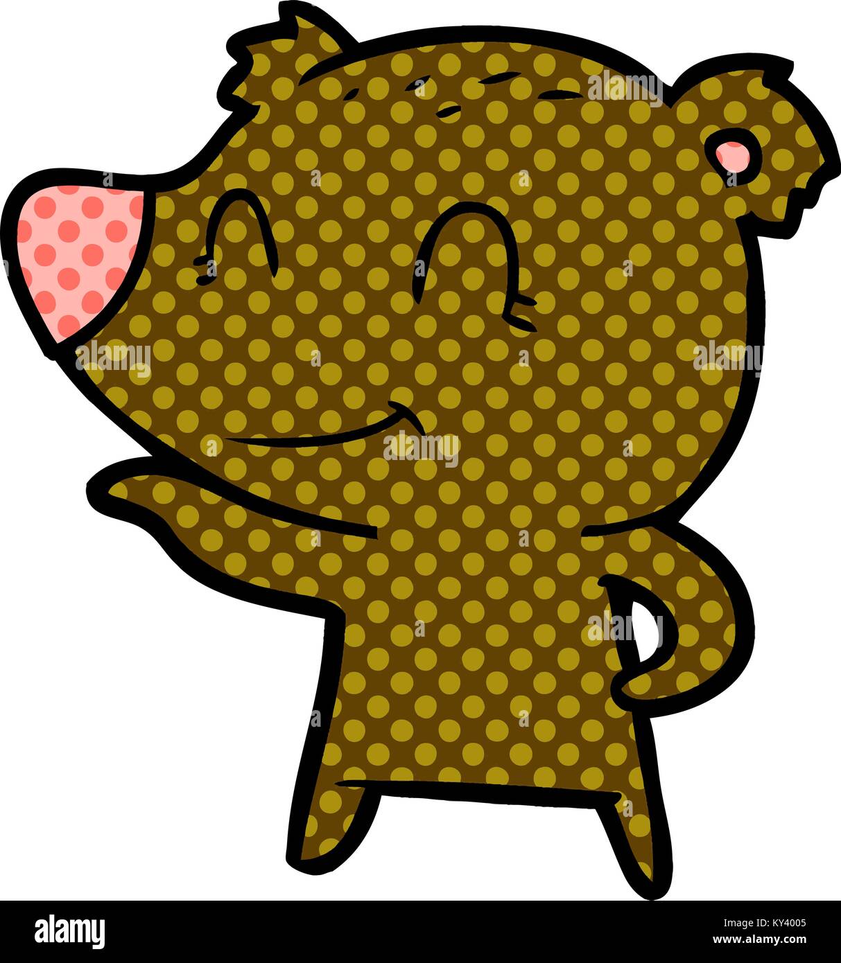 friendly bear cartoon Stock Vector Image & Art - Alamy