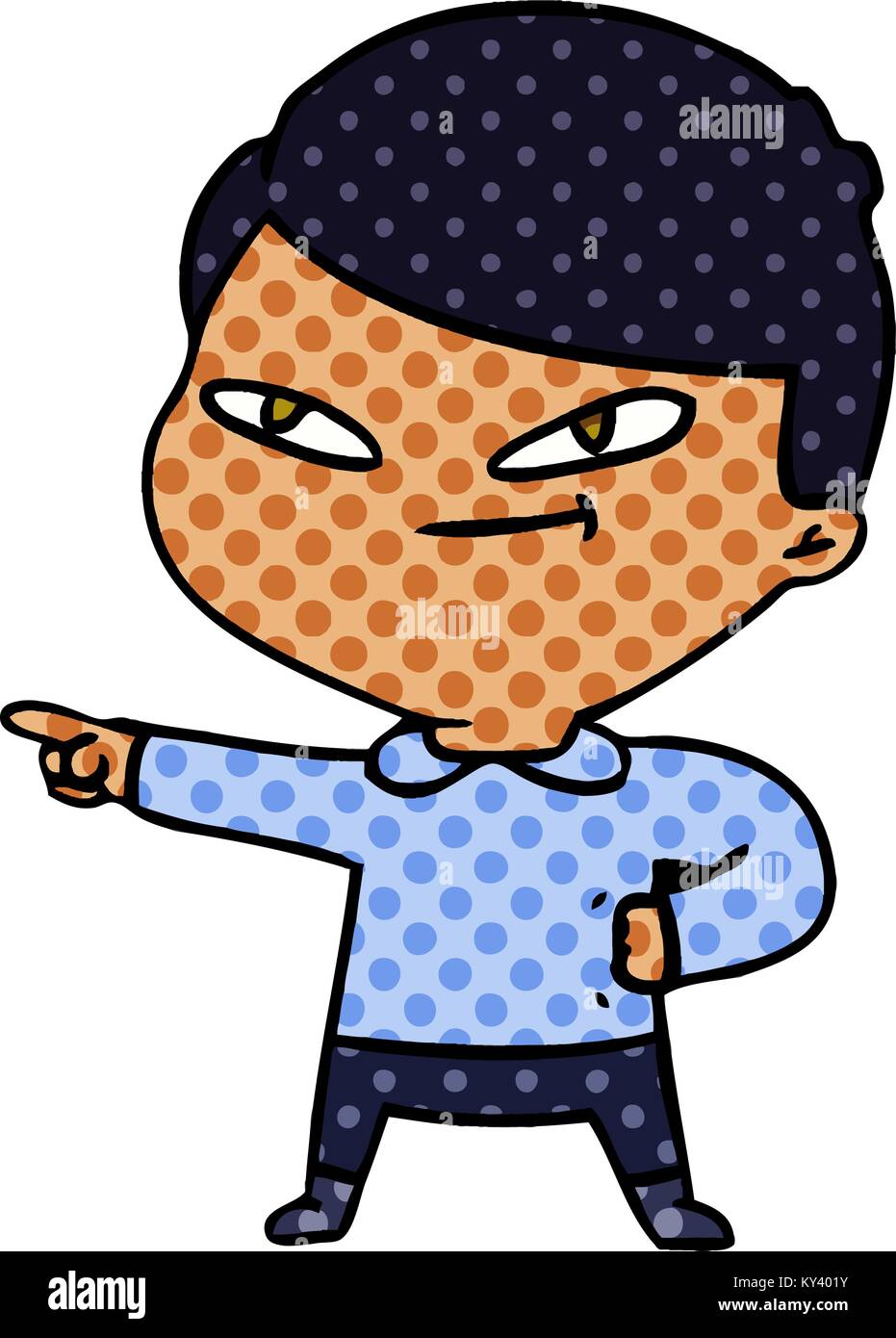 cartoon pointing man Stock Vector Image & Art - Alamy