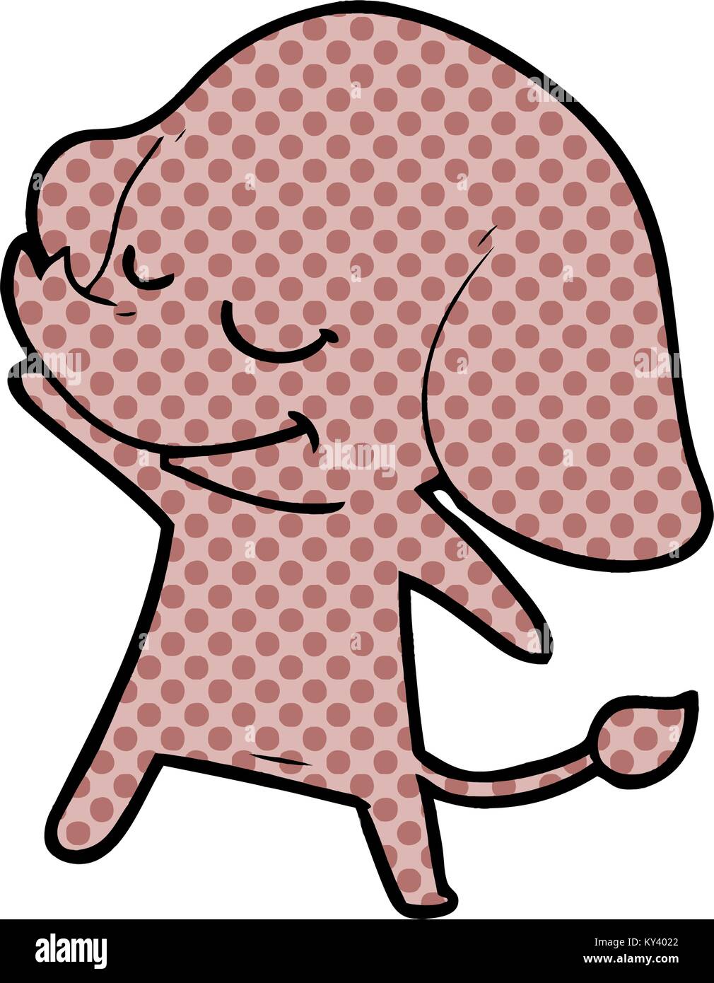 cartoon smiling elephant Stock Vector Image & Art - Alamy
