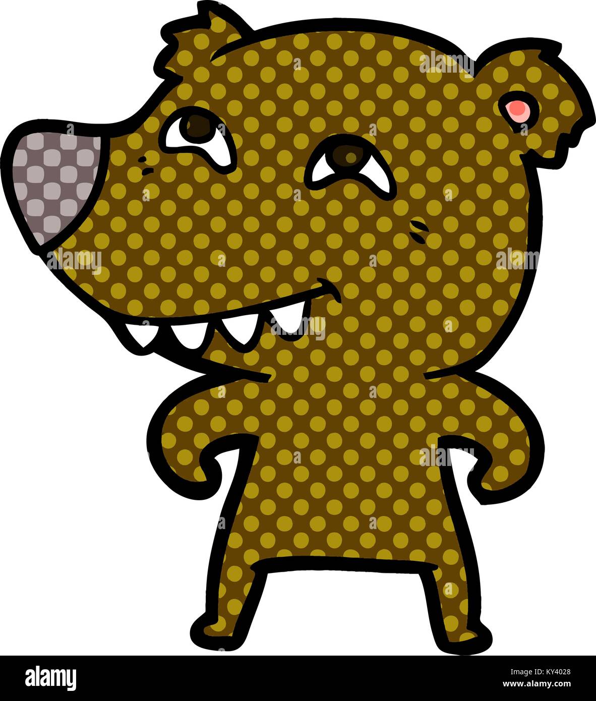 cartoon bear showing teeth Stock Vector Image & Art - Alamy