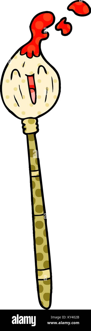happy cartoon paintbrush Stock Vector Image & Art - Alamy
