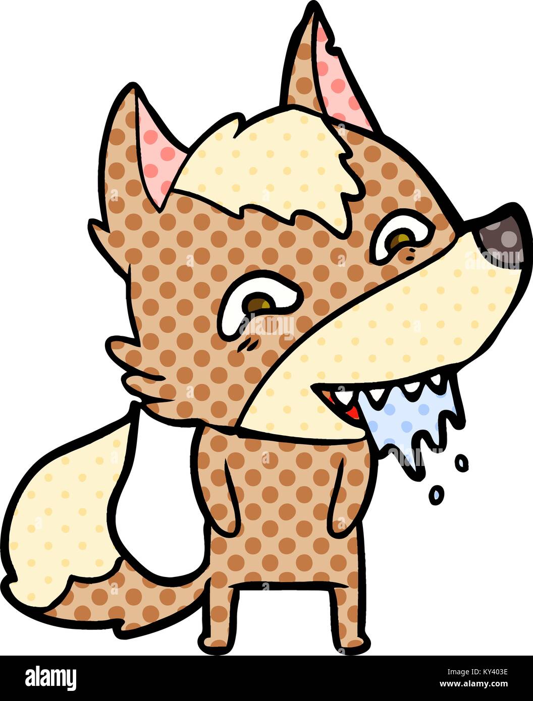 cartoon hungry wolf Stock Vector Image & Art - Alamy