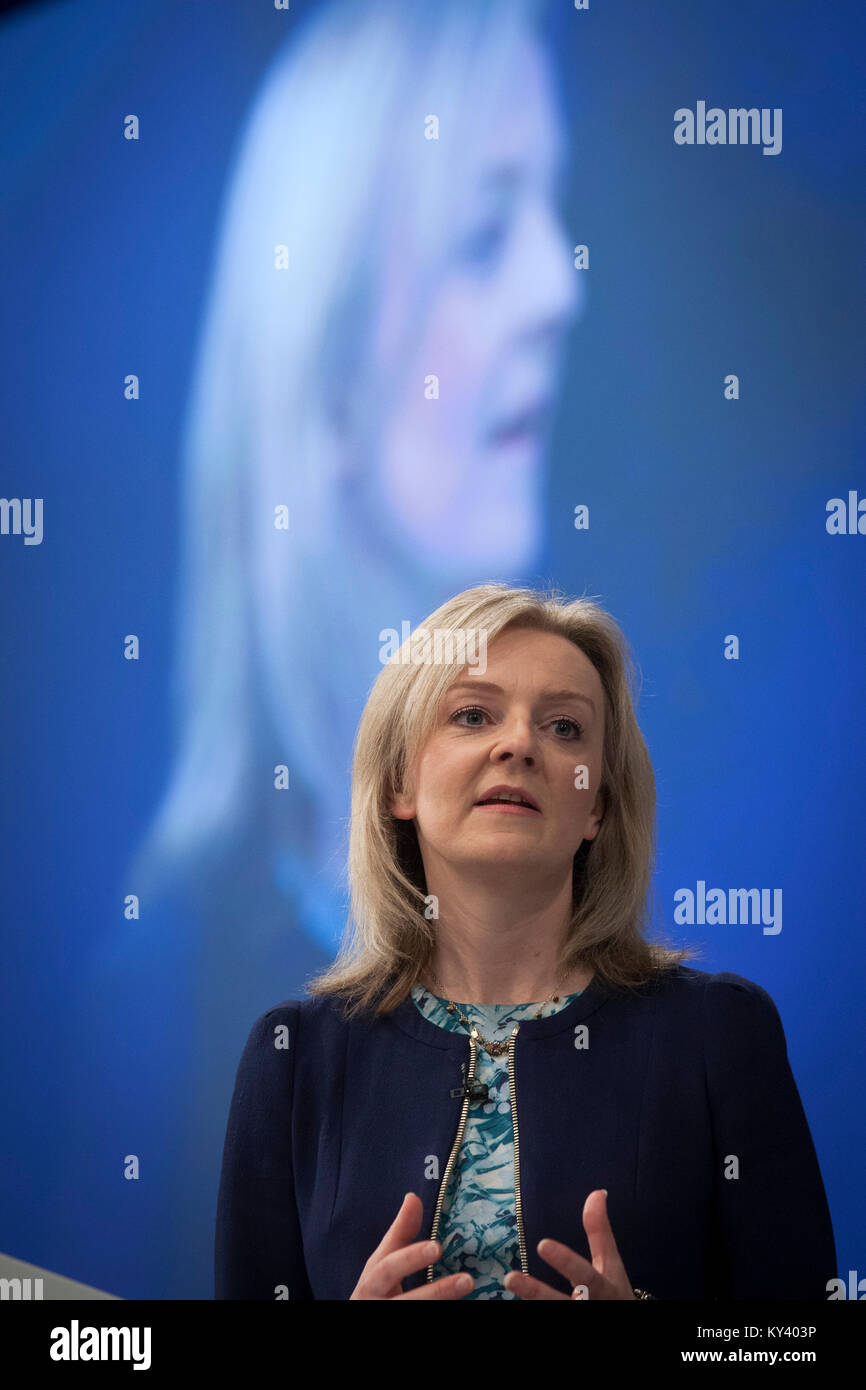 Future Prime Minister of the United Kingdom, Liz Truss MP, giving a ...