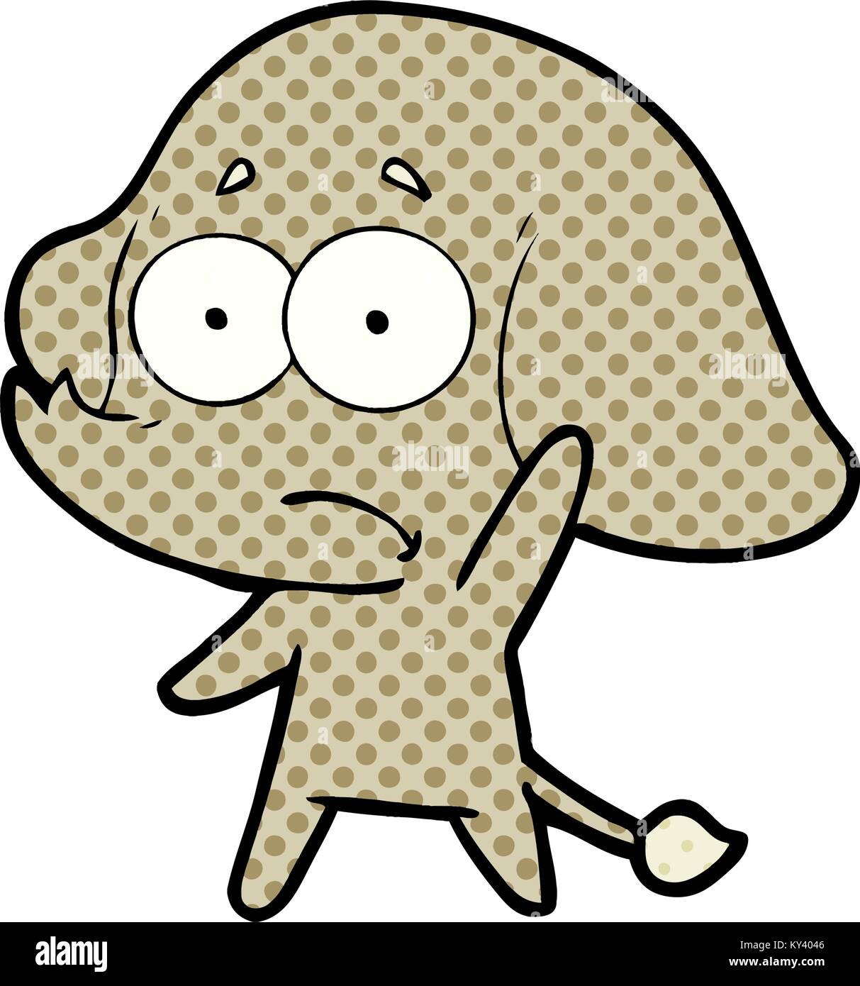 cartoon unsure elephant Stock Vector Image & Art - Alamy