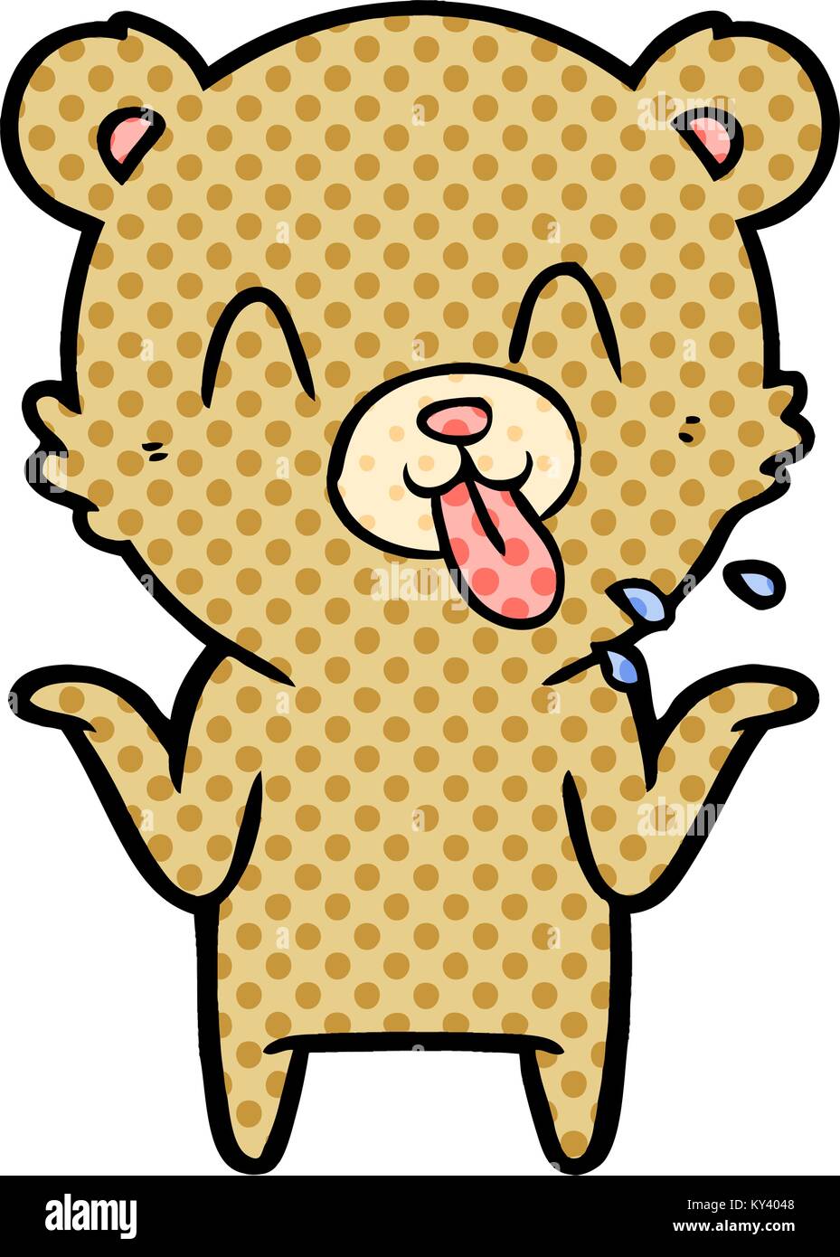 rude cartoon bear Stock Vector Image & Art - Alamy