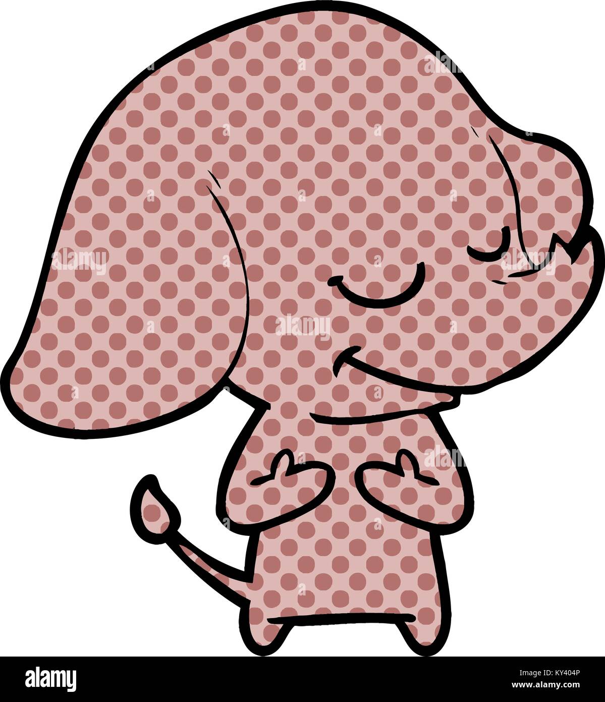 cartoon smiling elephant Stock Vector Image & Art - Alamy