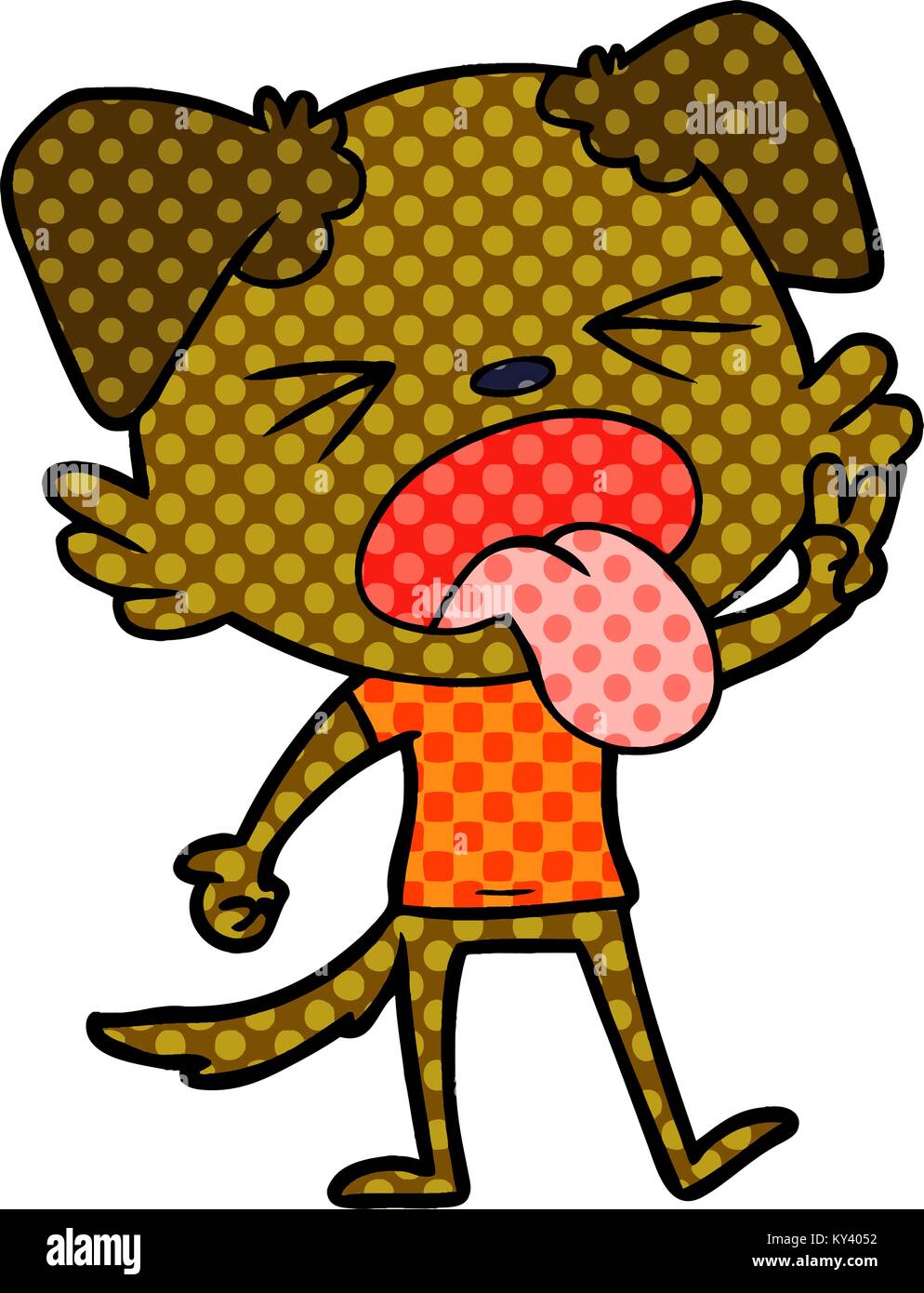 cartoon disgusted dog Stock Vector Image & Art - Alamy