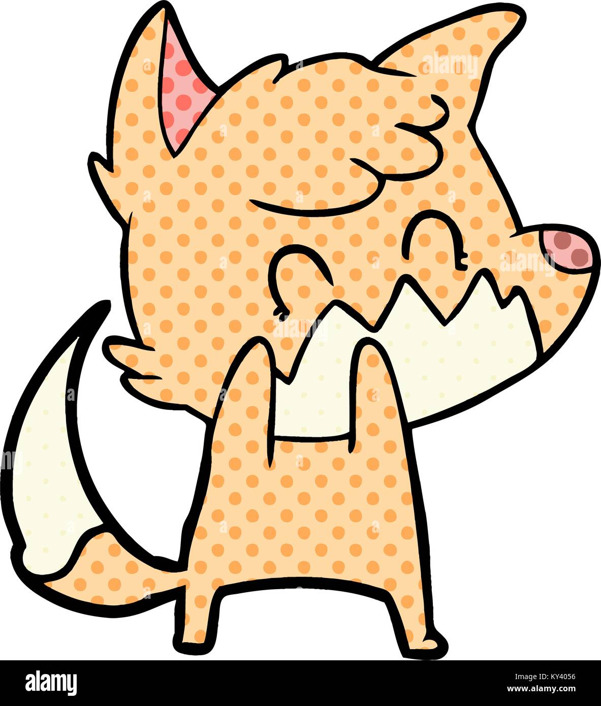 cartoon friendly fox Stock Vector Image & Art - Alamy