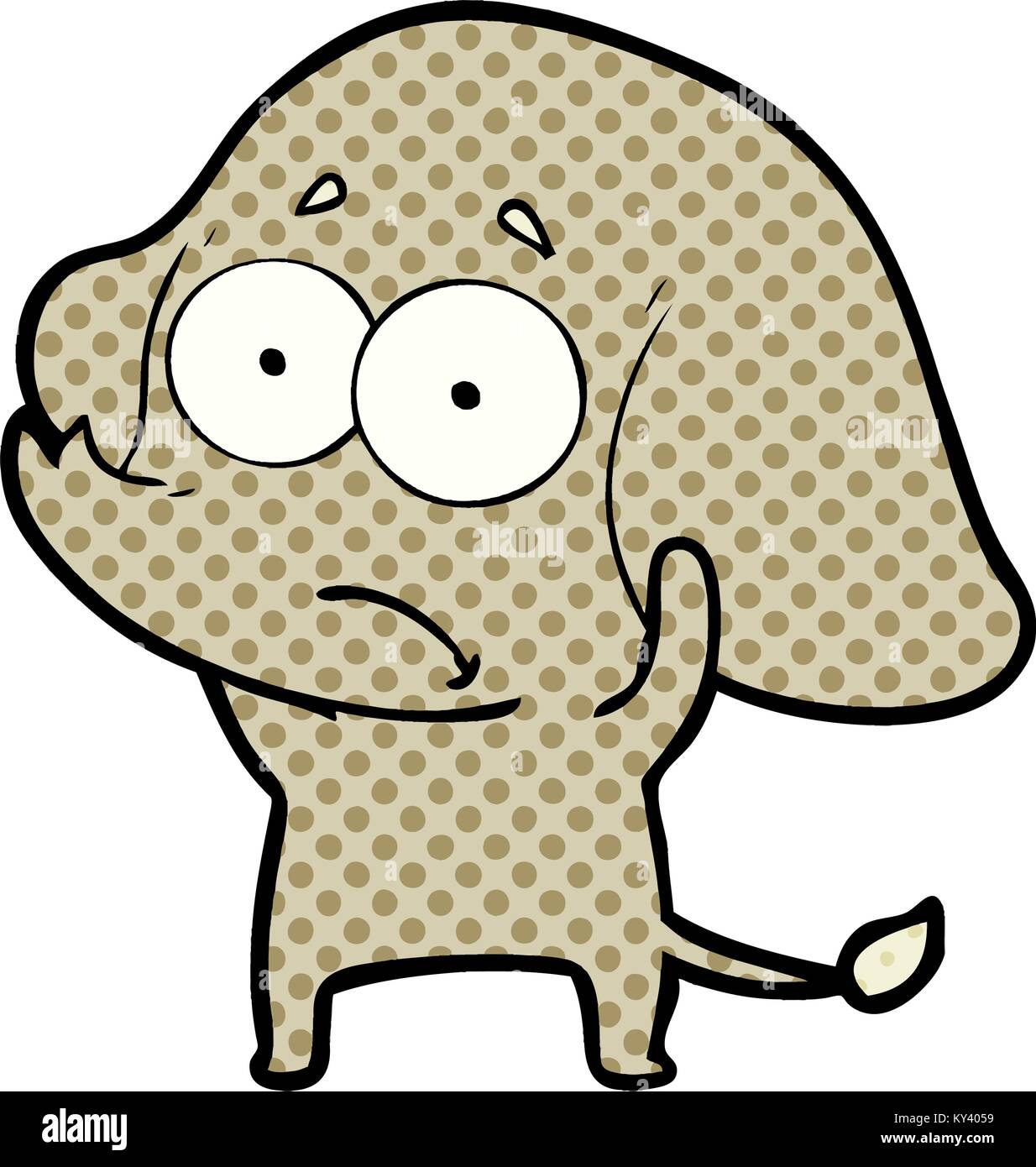 cartoon unsure elephant Stock Vector Image & Art - Alamy