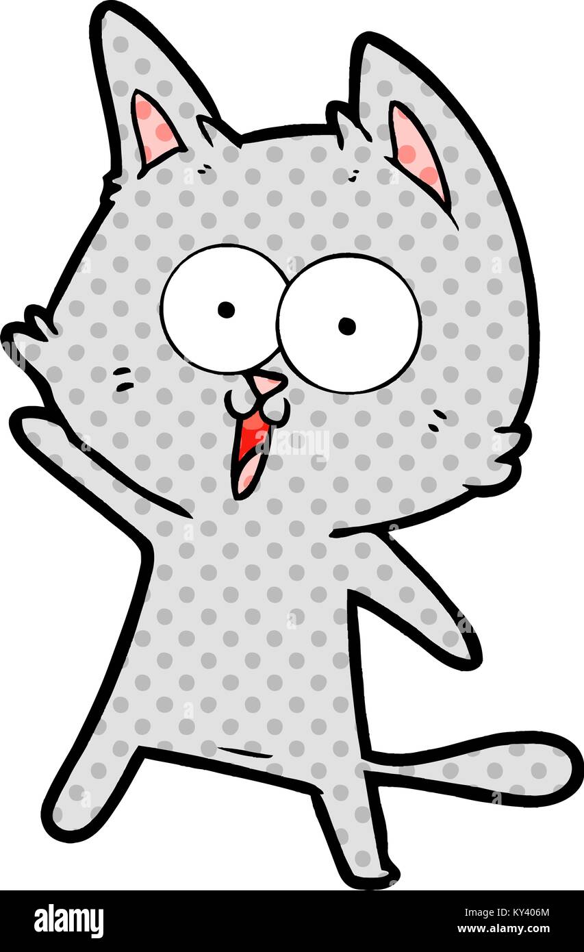 funny cartoon cat Stock Vector Image & Art - Alamy
