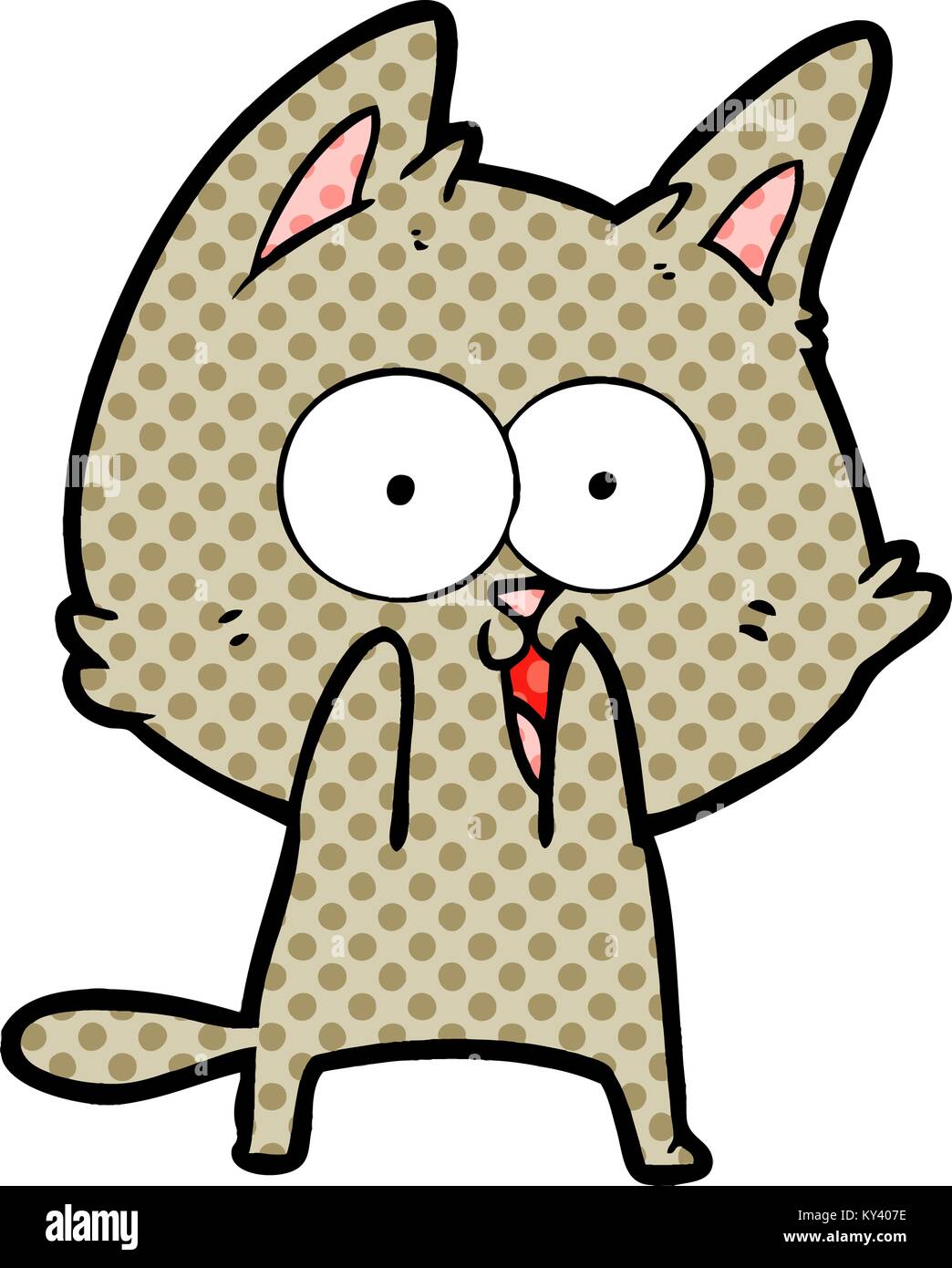funny cartoon cat Stock Vector Image & Art - Alamy