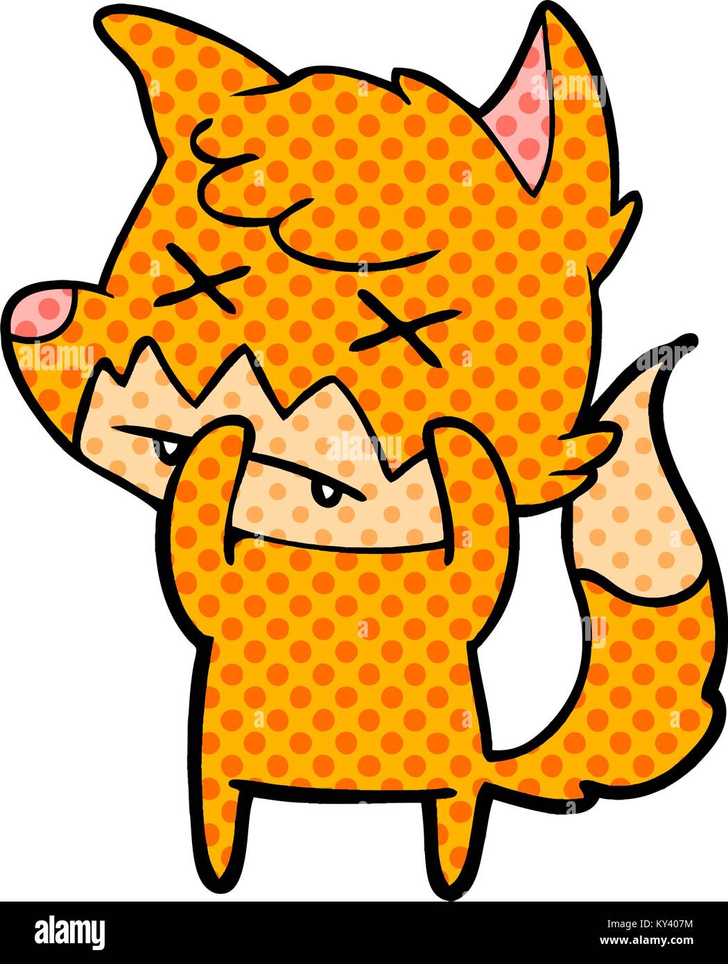 cartoon dead fox Stock Vector Image & Art - Alamy