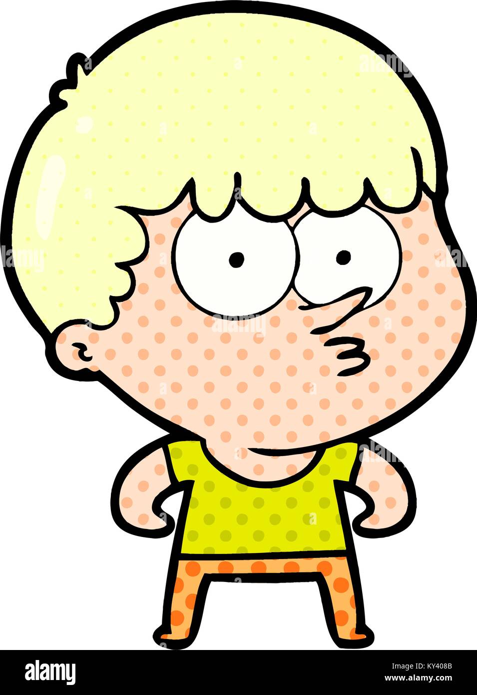 cartoon curious boy Stock Vector Image & Art - Alamy