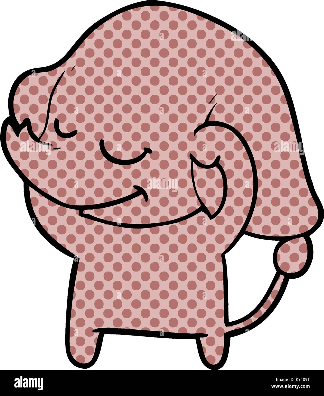 cartoon smiling elephant Stock Vector Image & Art - Alamy