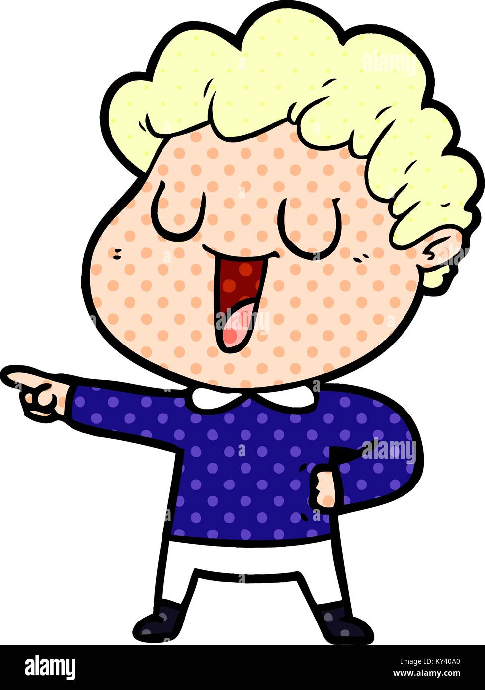 laughing cartoon man pointing Stock Vector Image & Art - Alamy