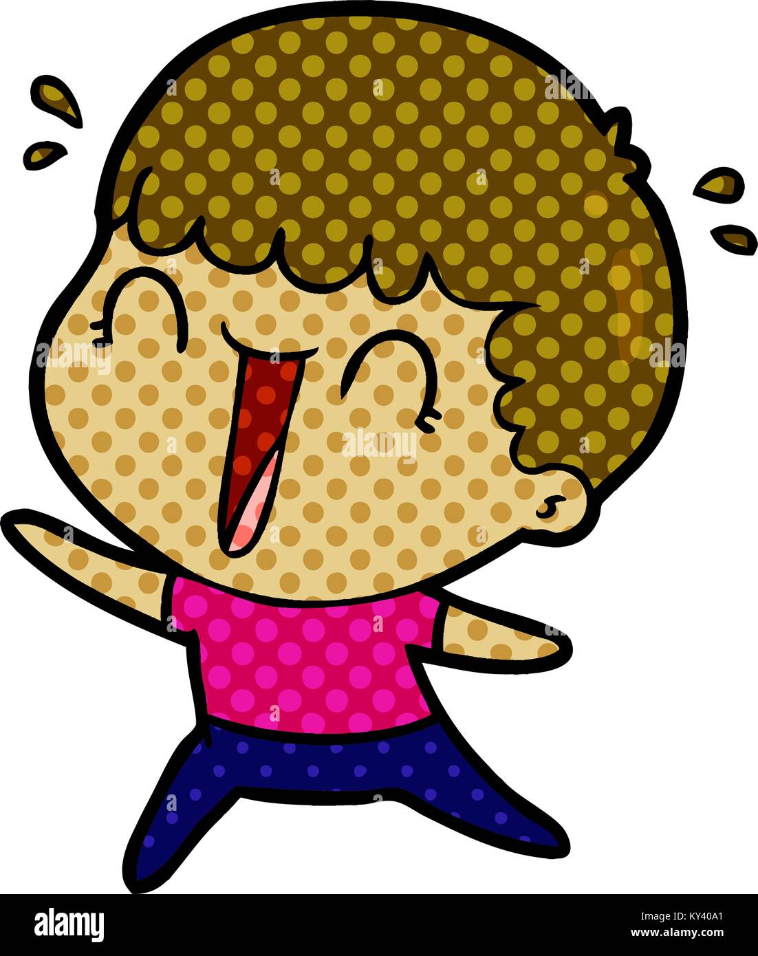 laughing cartoon man Stock Vector Image & Art - Alamy