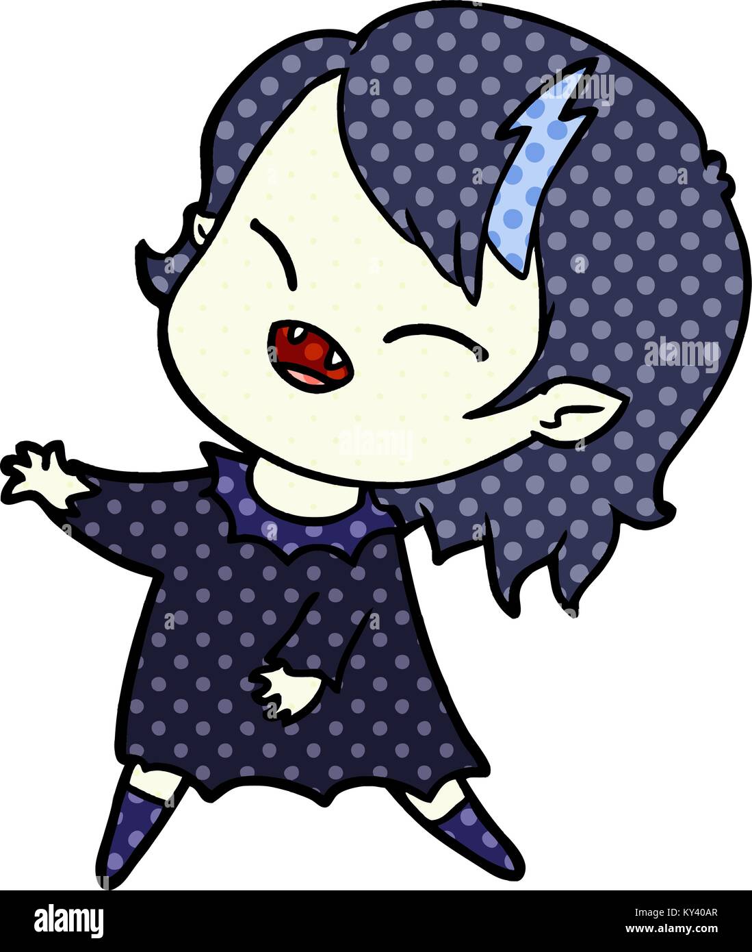cartoon laughing vampire girl Stock Vector Image & Art - Alamy