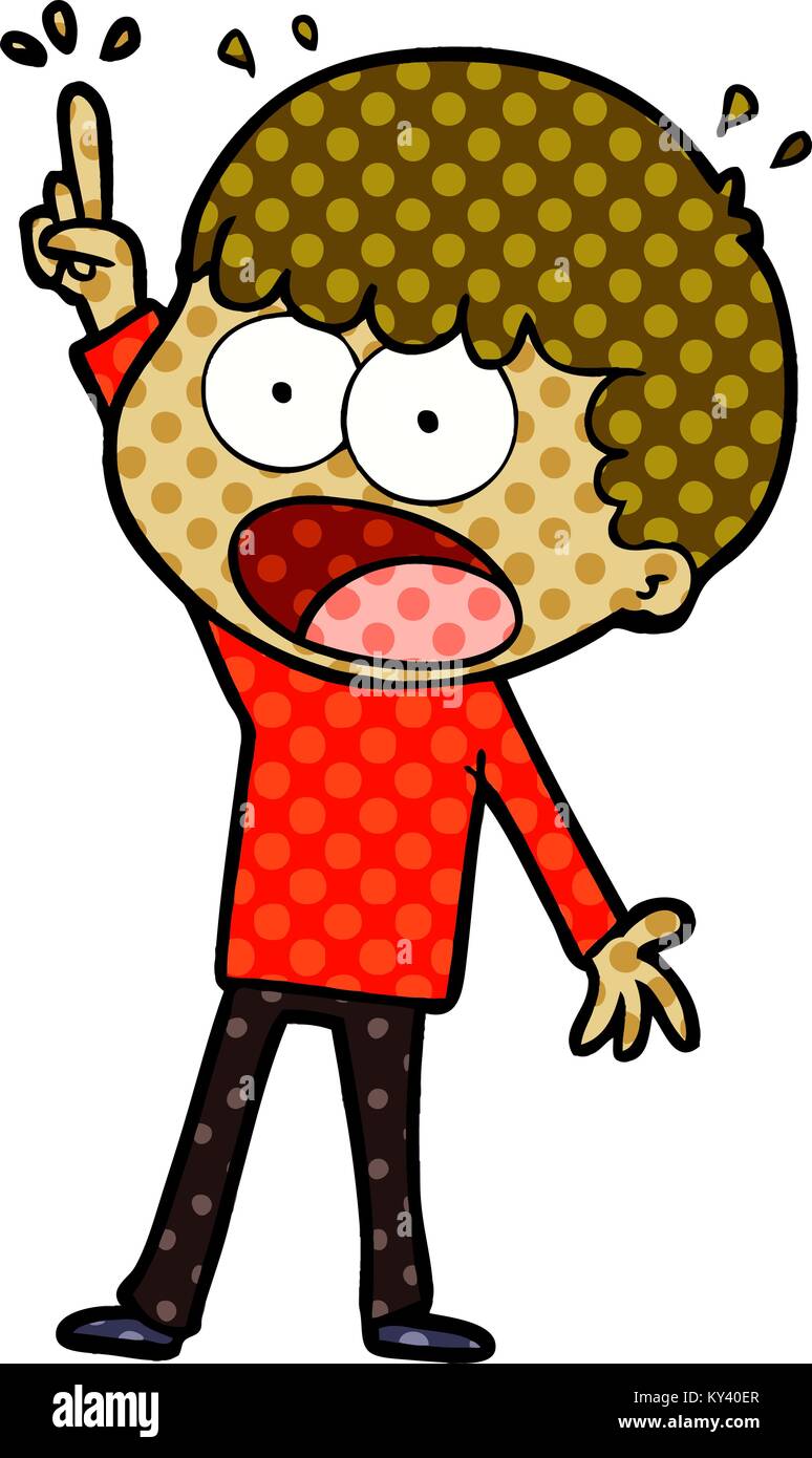 cartoon shocked man Stock Vector Image & Art - Alamy
