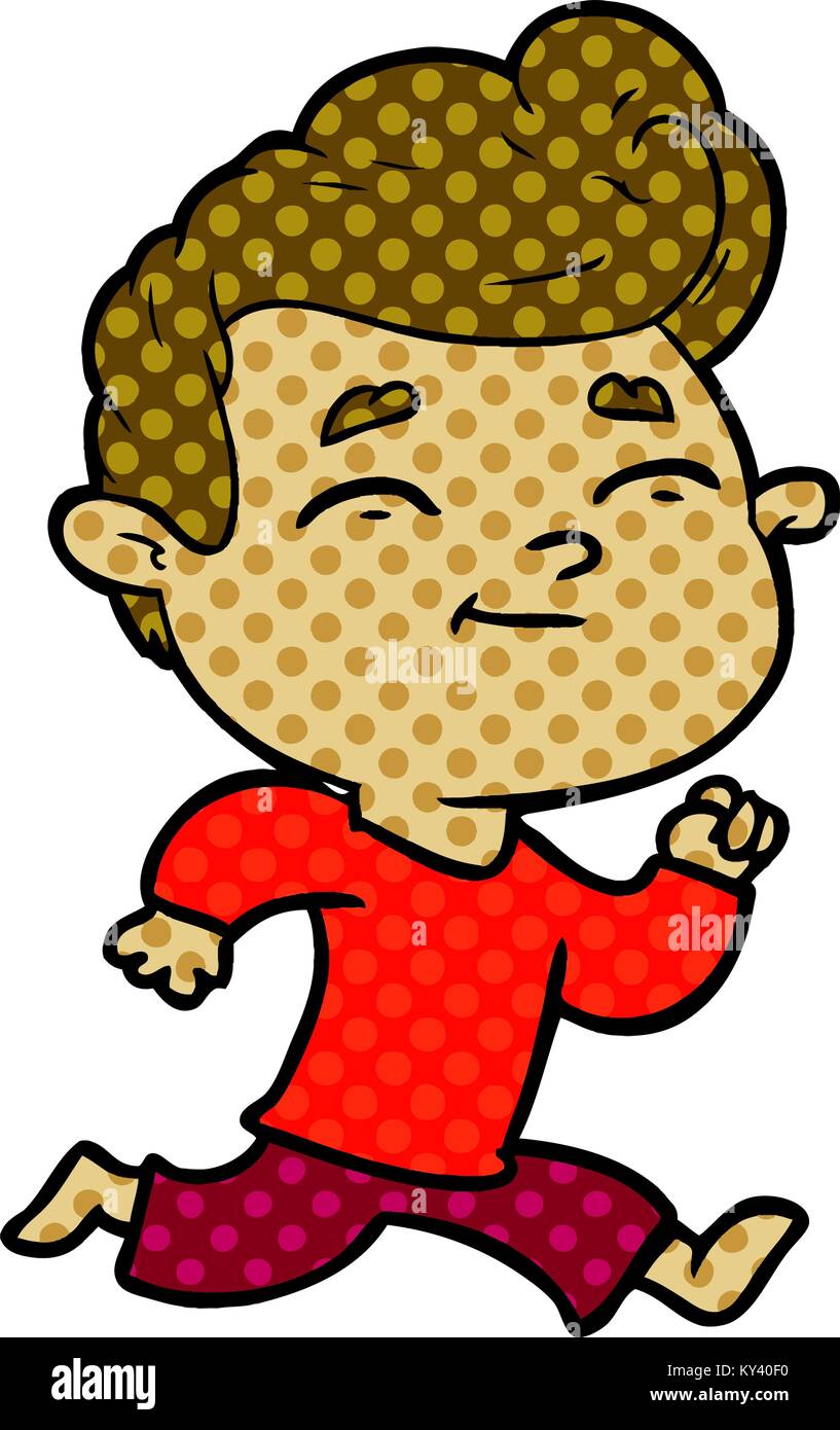 running cartoon man Stock Vector Image & Art - Alamy