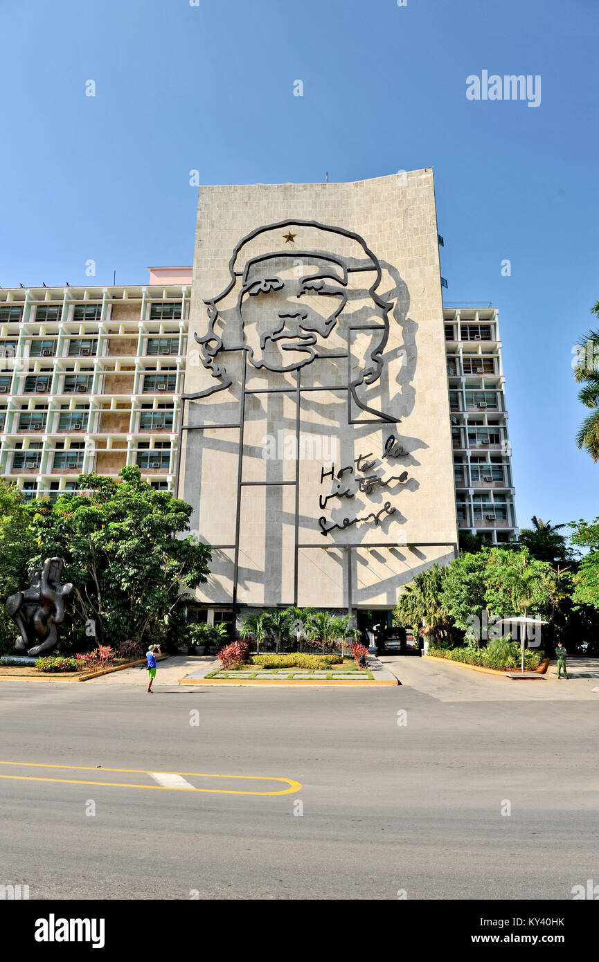 HAVANA, CUBA, MAY 11, 2009. The Revolution Square, in Havana, Cuba, on ...