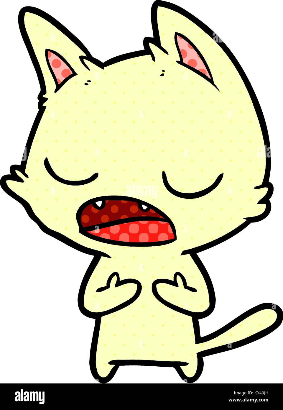 talking cat cartoon Stock Vector Image & Art - Alamy