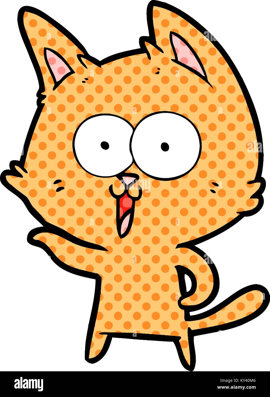funny cartoon cat Stock Vector Image & Art - Alamy
