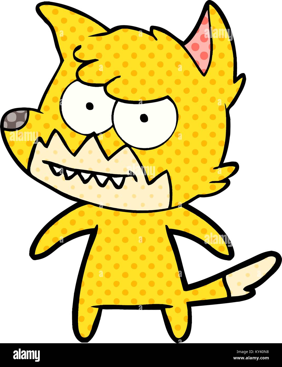 cartoon grinning fox Stock Vector Image & Art - Alamy