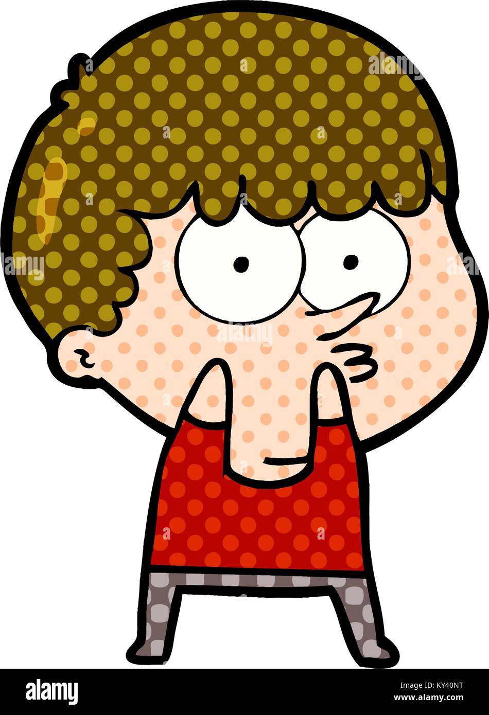 cartoon curious boy Stock Vector Image & Art - Alamy