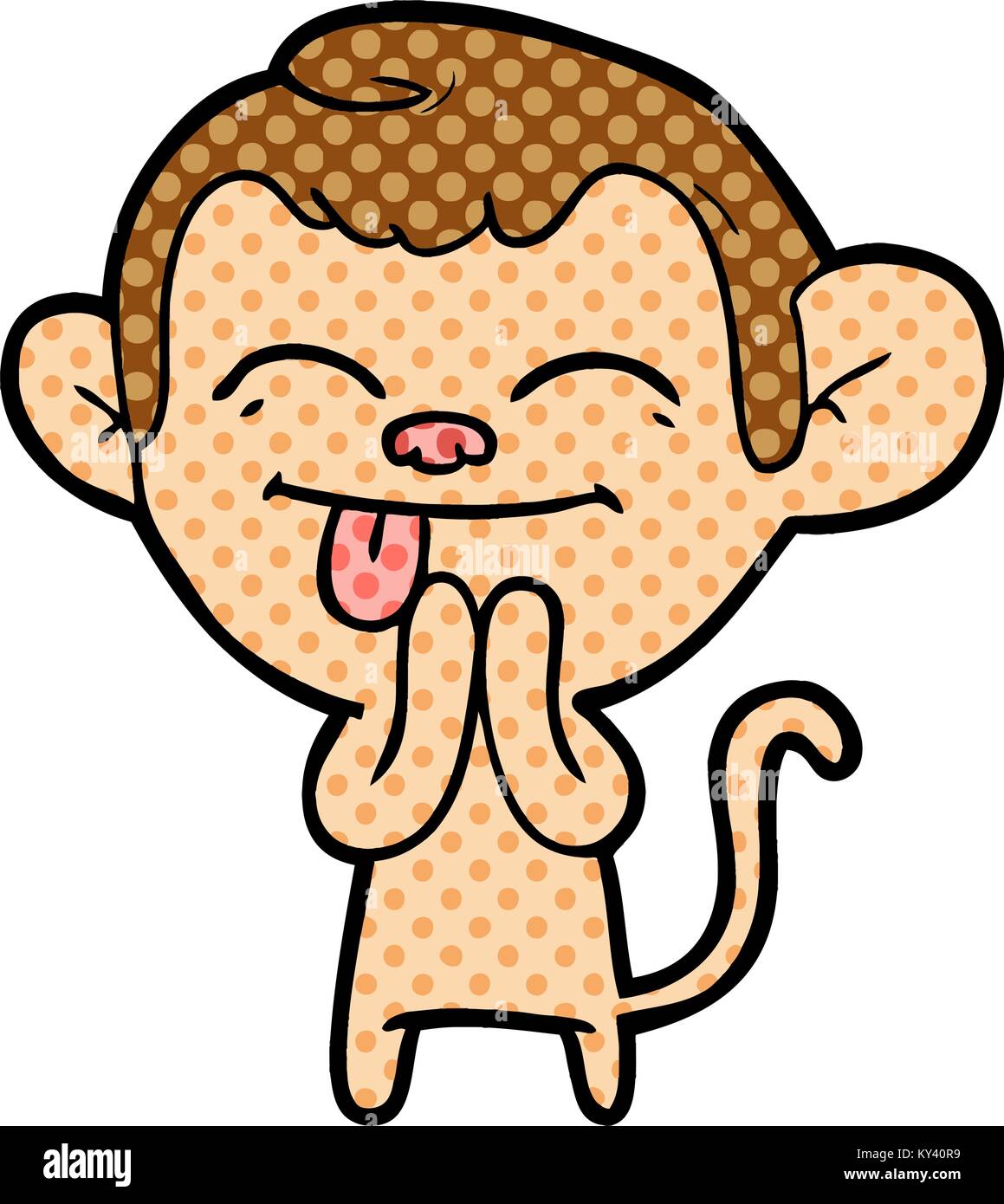 funny cartoon monkey Stock Vector Image & Art - Alamy