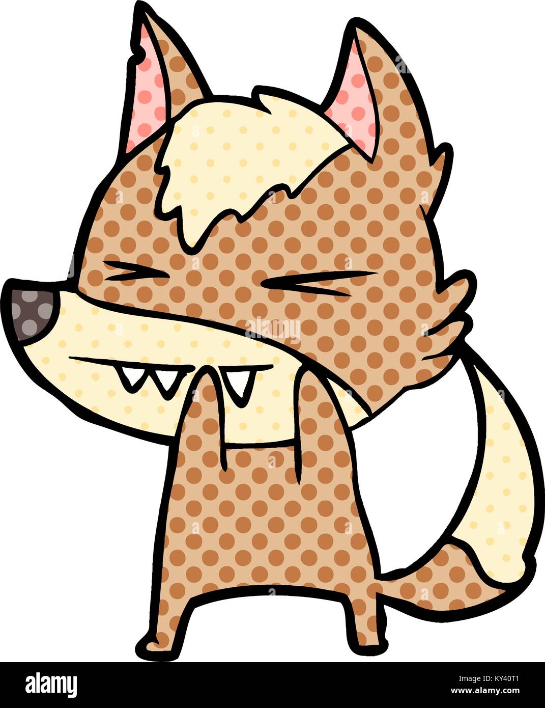 angry wolf cartoon Stock Vector Image & Art - Alamy