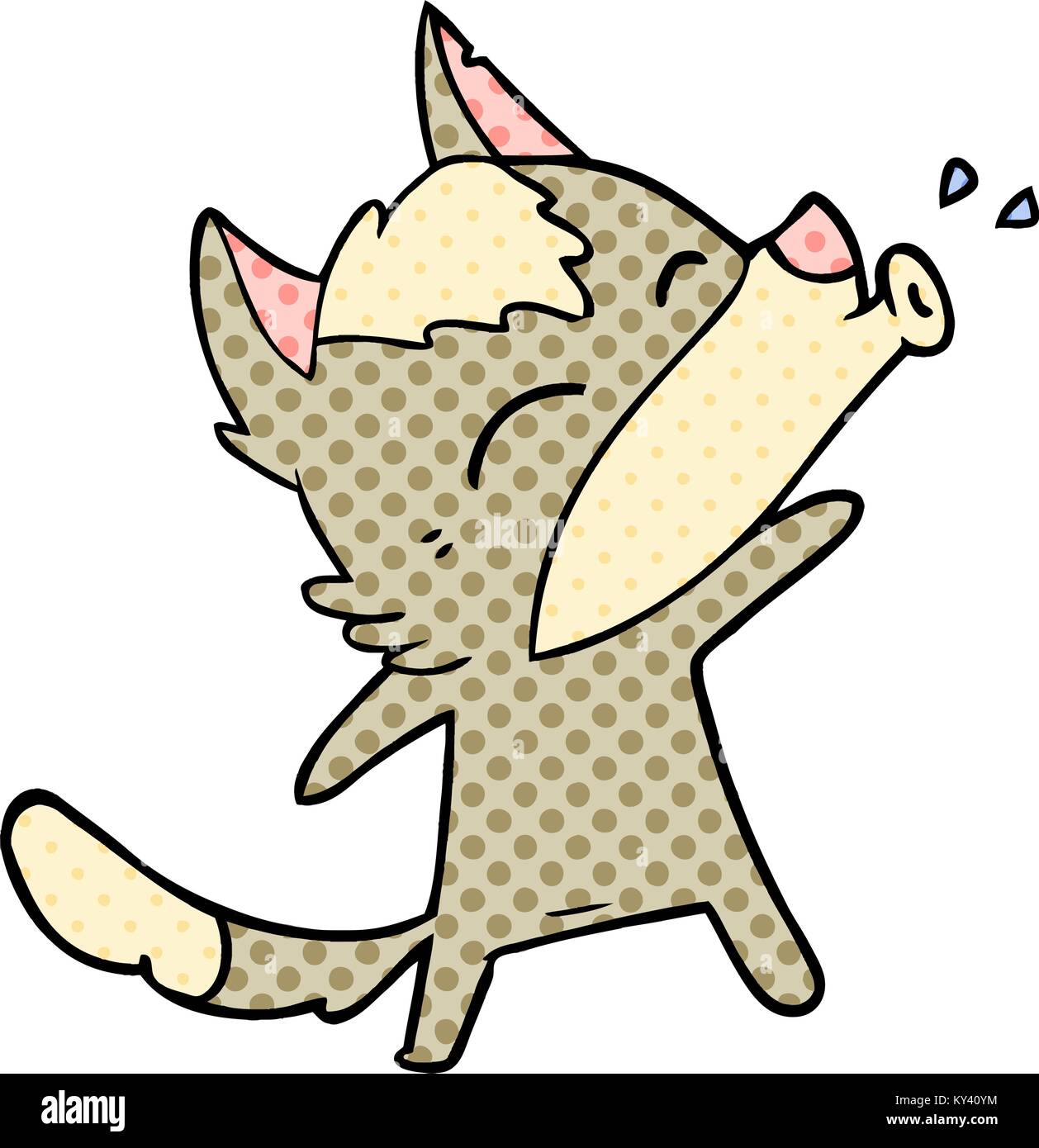 howling wolf cartoon Stock Vector Image & Art - Alamy