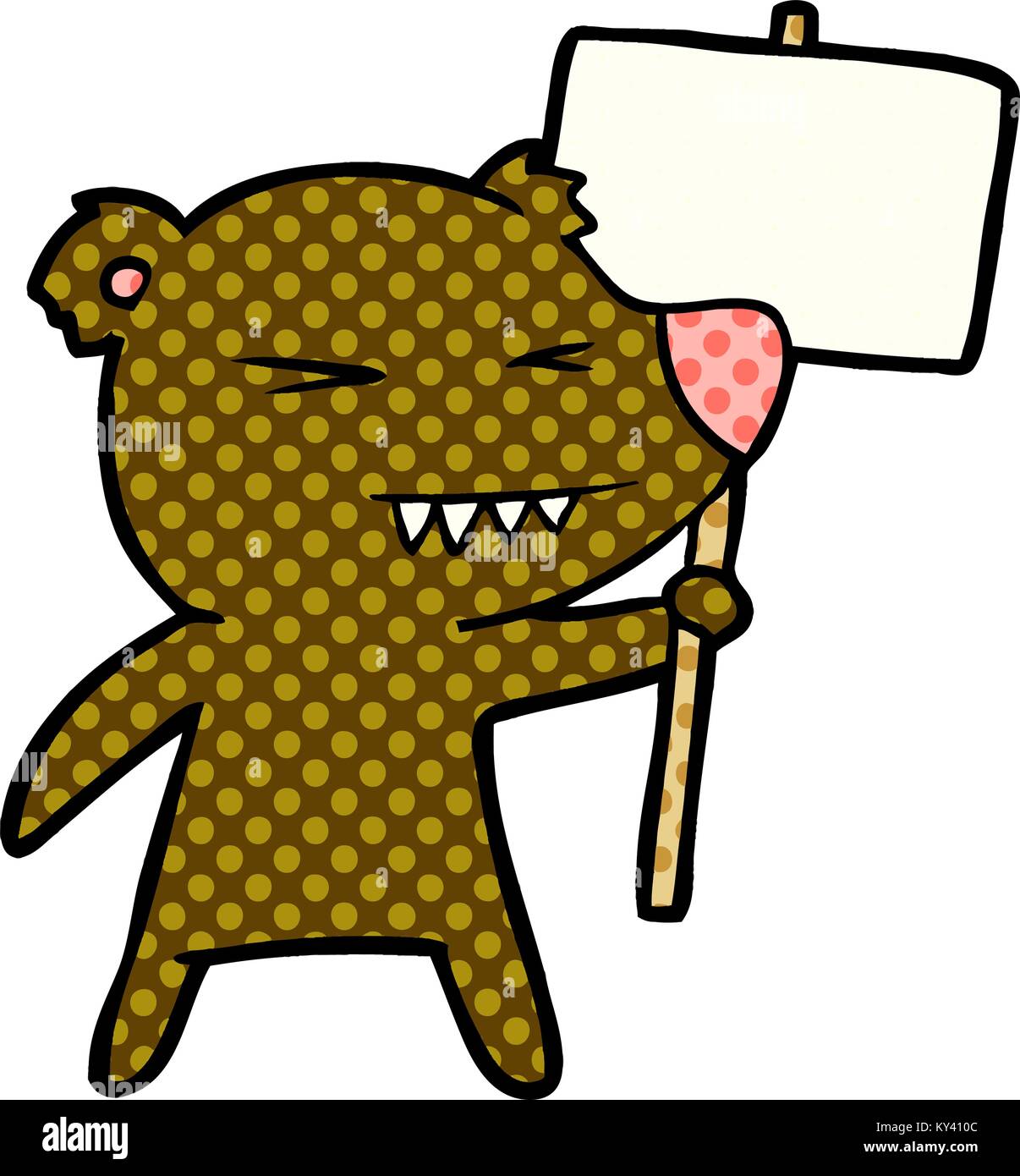 angry bear cartoon protesting Stock Vector Image & Art - Alamy