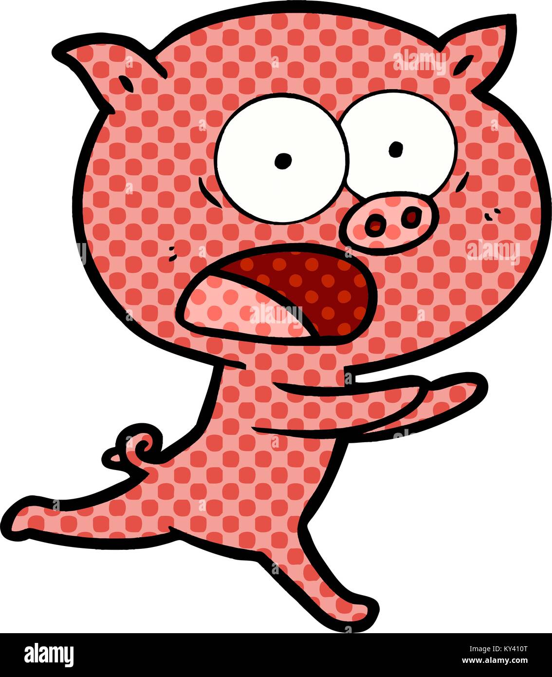 cartoon pig running Stock Vector Image & Art - Alamy
