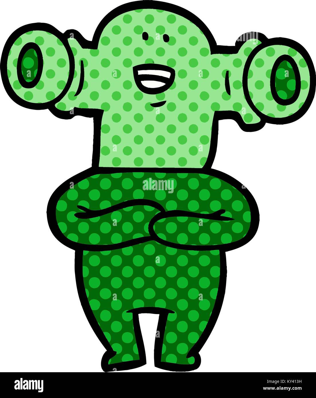 friendly cartoon alien Stock Vector Image & Art - Alamy