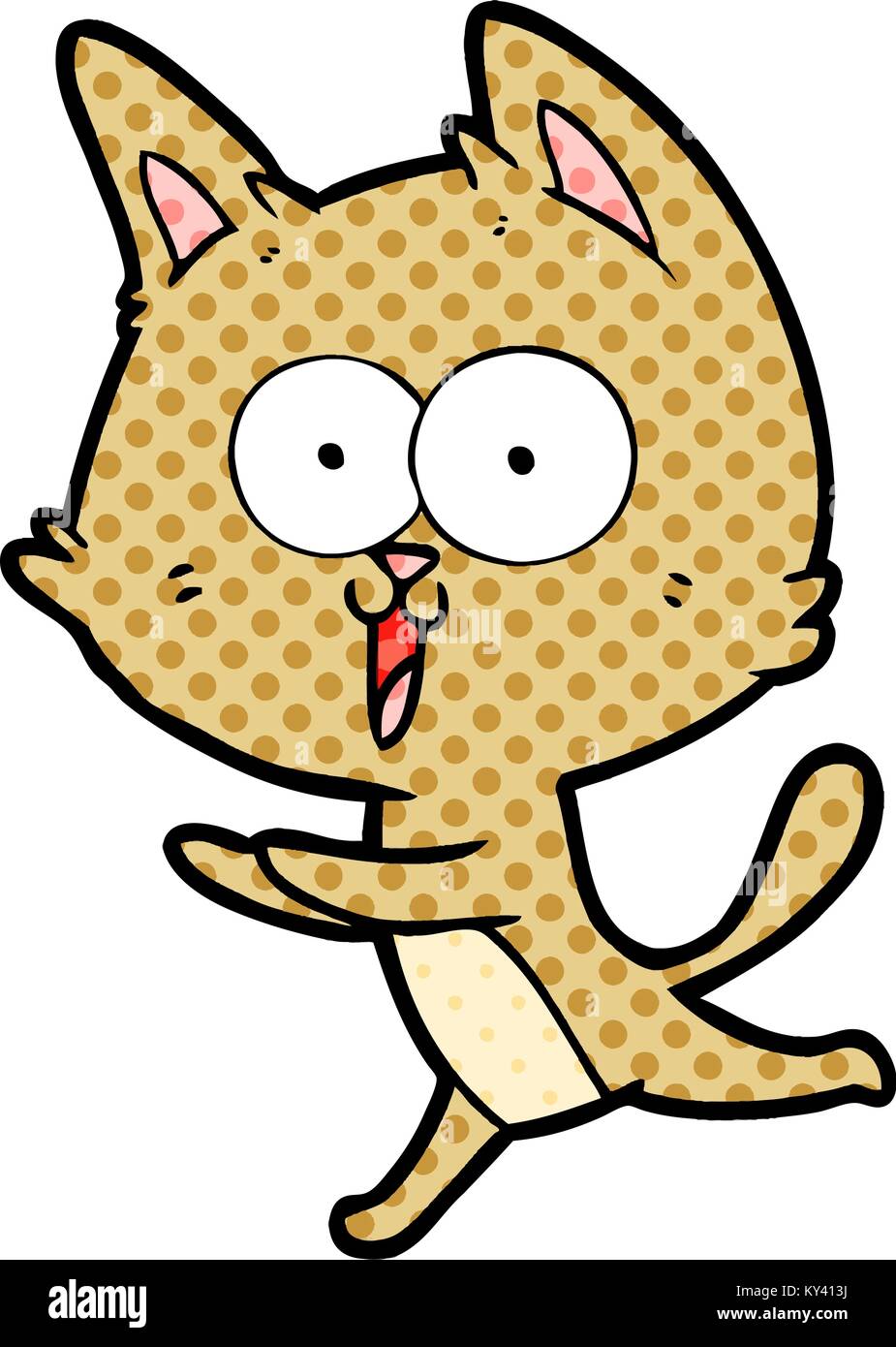 funny cartoon cat Stock Vector Image & Art - Alamy