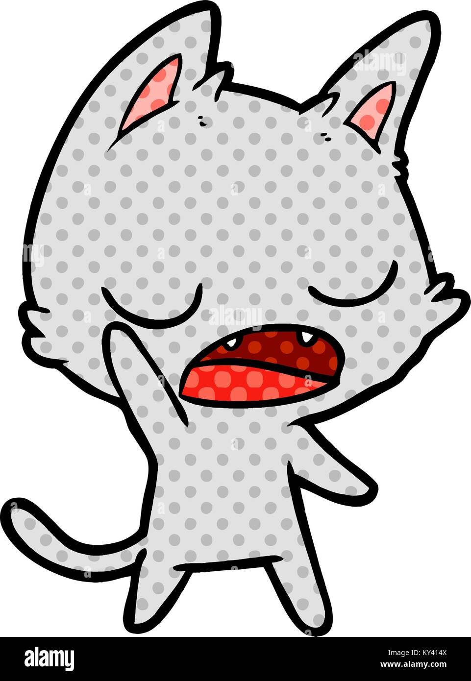 talking cat cartoon Stock Vector Image & Art - Alamy