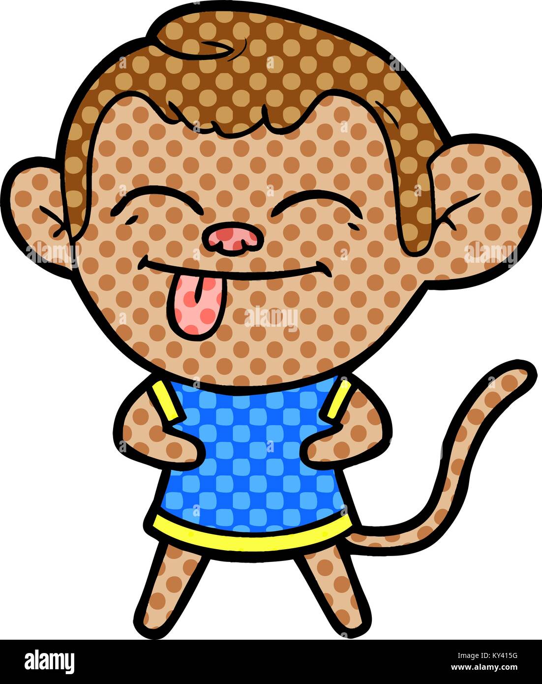 funny cartoon monkey Stock Vector Image & Art - Alamy