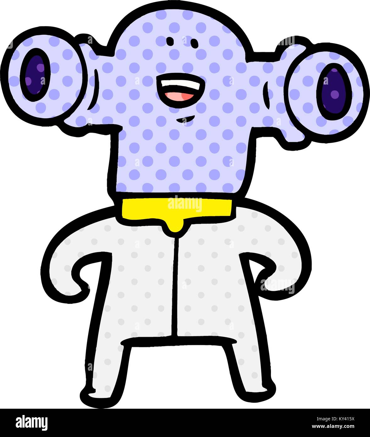 friendly cartoon alien Stock Vector Image & Art - Alamy